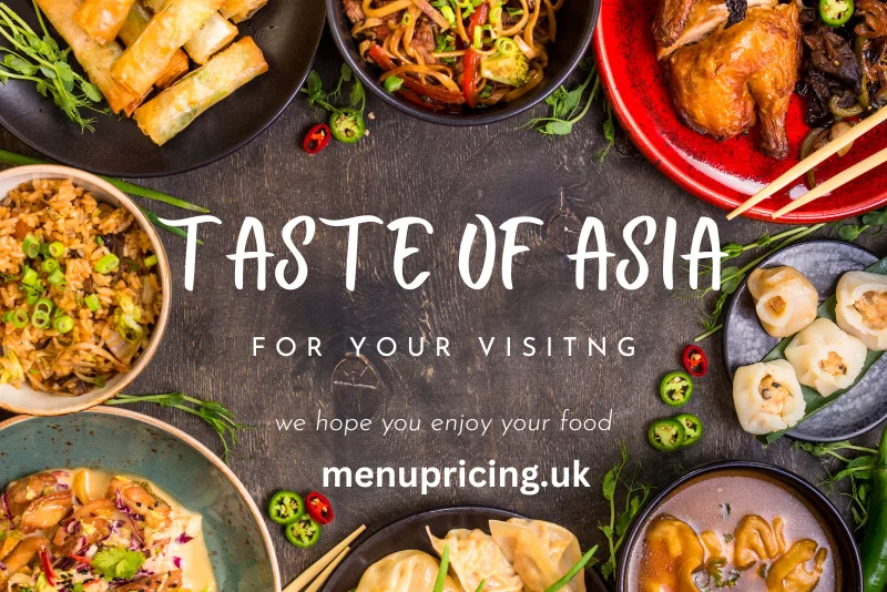 Latest Taste of Asia Menu, price Uk | Menu Pricing 2025